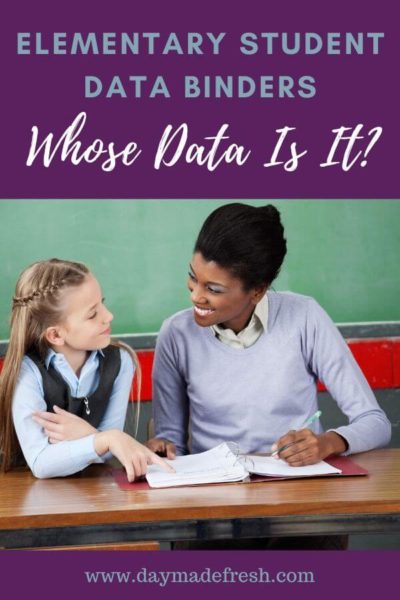 Elementary Student Data Binders- Whose Data is it? * Day Made Fresh