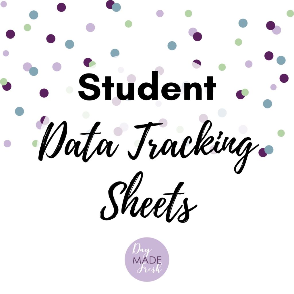 Elementary Student Data Binders- Whose Data is it? * Day Made Fresh